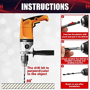 wesleydrill Wood Drill Bit Set,16 Pcs Impact Drill Bit Set,8 Pcs Hex shank Brad Point Drill bit 1/8"-3/8" and 8 Pcs Spade Drill bit 1/2"-1-1/8" Fit for Wood,Plastic