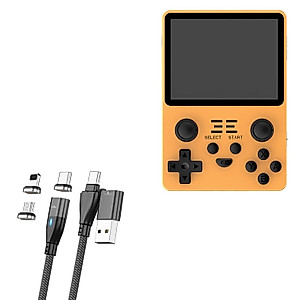 BoxWave Cable Compatible with Powkiddy RGB20S - MagnetoSnap PD AllCharge Cable (100W), Magnet PD 100W Charging Cable USB Type-C Micro USB for Powkiddy RGB20S - Jet Black