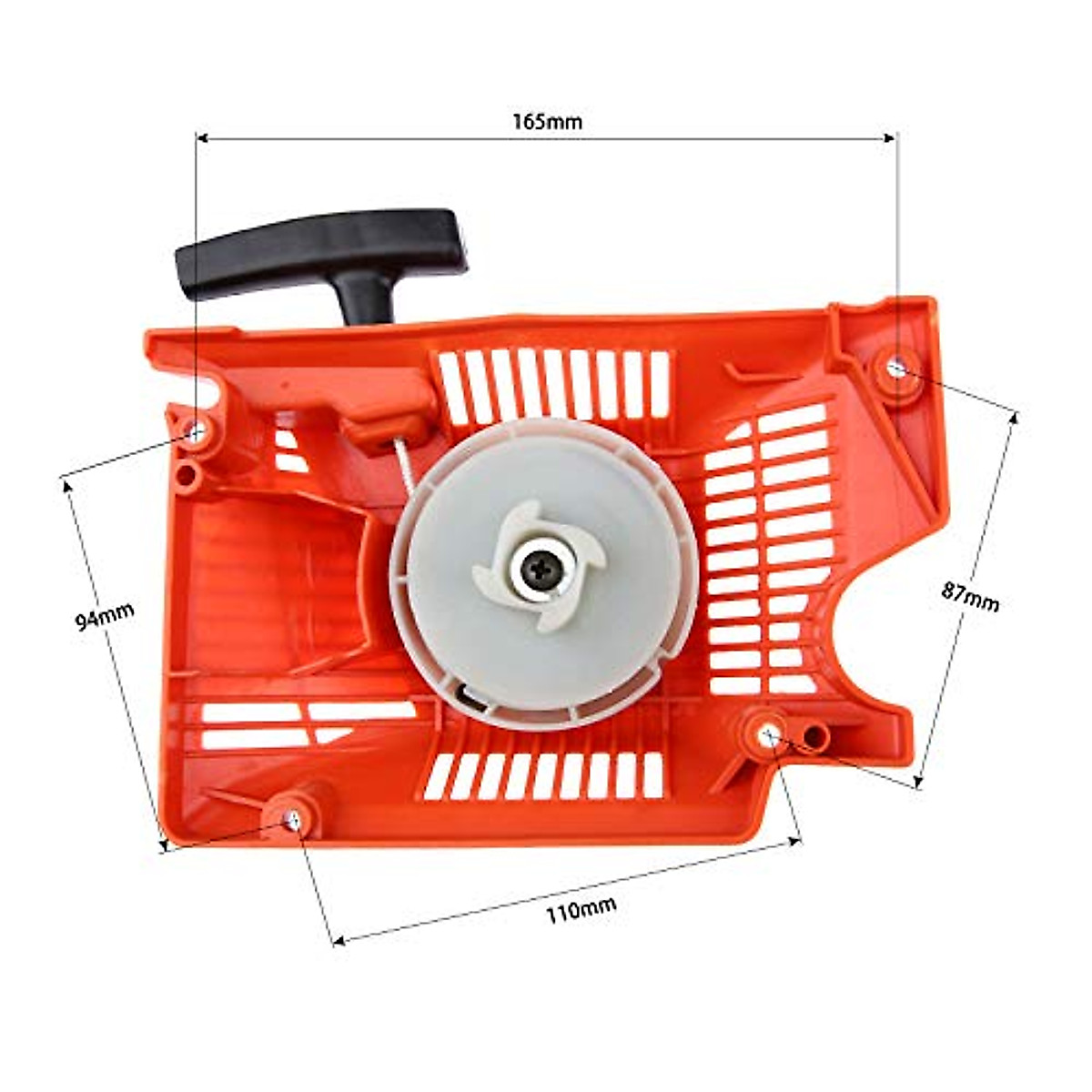 45cc 52cc 58cc Chainsaw Parts Single Recoil Pull Starter Assembly Chainsaw Spares for Chinese chainsaw 4500/5200/5800