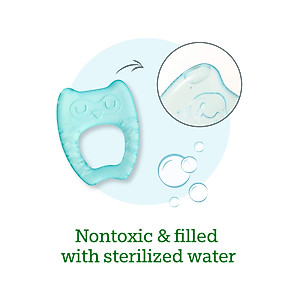 Cool Nature Teether (2 Pack)-Yellow/Aqua Set