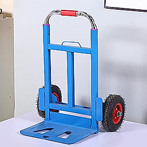 BTJINAN Folding Shopping Cart Pull Cargo Trolley Luggage Cart Portable Handling Small Cart Pull Truck Trailer