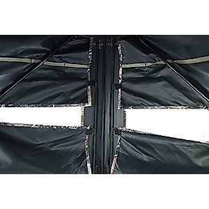 Browning Eclipse Tent Hunting Blind Featuring 360 Degree Windows with Silent Open, Durable Fiberglass Poles, Gear Pockets, and Brush Loops for Extra Concealment, Mossy Oak Country DNA