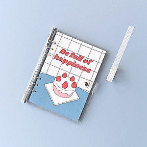 Monolike A5 FALL IN NEWTRO Ver.2 Diary Set, Be full of happiness - Academic Planner Weekly & Monthly Planner with PVC Cover, Zipper bag, Sticker