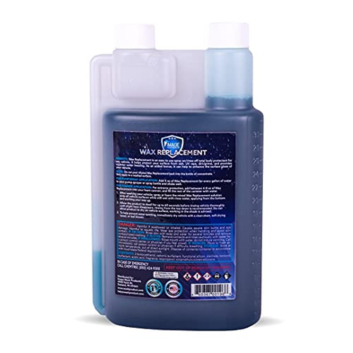 Image Wash Products Wax Replacement (Foamable) - Protectant for Any Size Vehicle. Foam On/Rinse Off