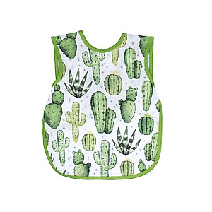 BapronBaby Desert Cactus Bapron - Soft Waterproof Stain Resistant Bib - Machine Washable - 6m - 5yr - (Sz Baby/Toddler 6m-3T)