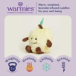 warmies Microwavable & Weighted Stuffed Animals, Golden Apple - Heated Stuffed Animal Plushie for Warmth & Comfort - Cute Soft Plush Toys for Adults & Children (Boys, Girls, Babies & Toddlers)