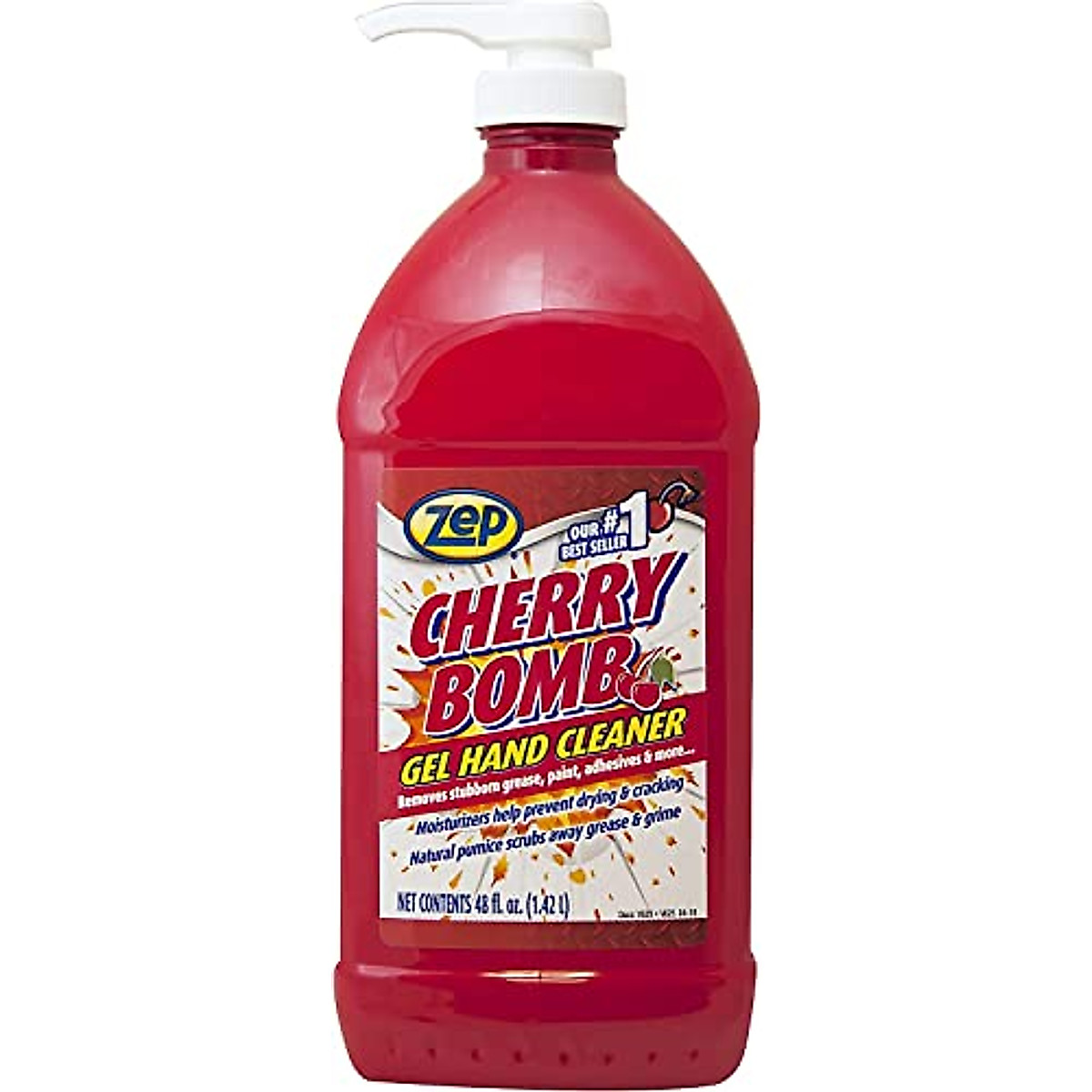 Zep Cherry Bomb Hand Cleaner (Ca) 48 ounce ZUCBHC48CA, Red