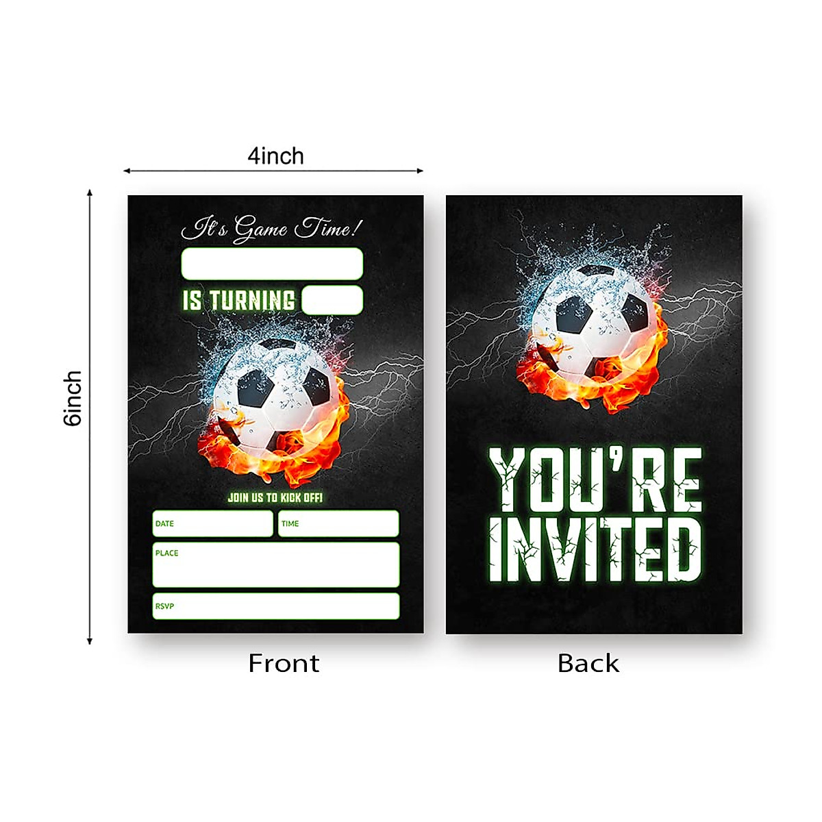 LoaHak Football Birthday Invitation, Soccer Birthday Invitation Digital, Football Birthday Party, Happy Birthday Party Invitations For Kids, Birthday Invitations. (043)
