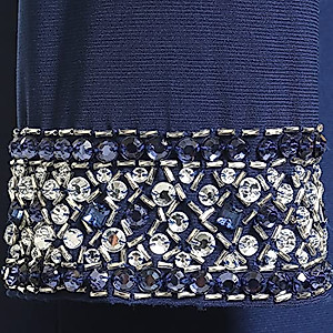 Alex Evenings Women's Dress with Keyhole Cutout (Petite and Regular), Cobalt, 8P