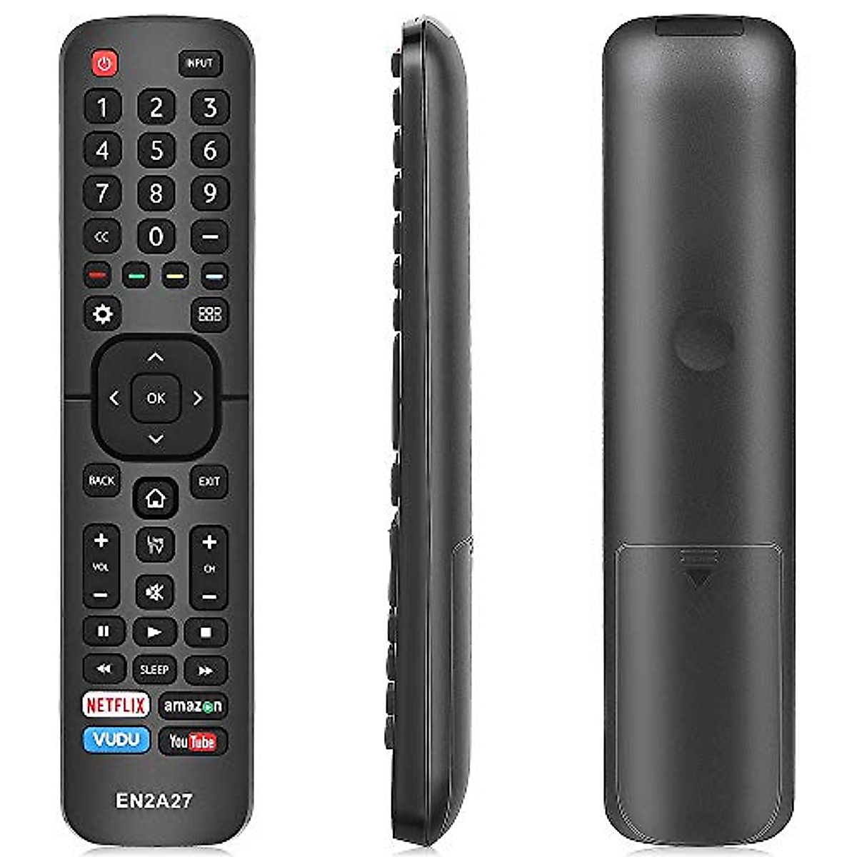 Gvirtue EN2A27 Universal Remote Control for Hisense TV Remote LED ULED LCD UHD HDTV 4K Android Smart TV with Netflix, Amazon, Vudu, You Tube Button