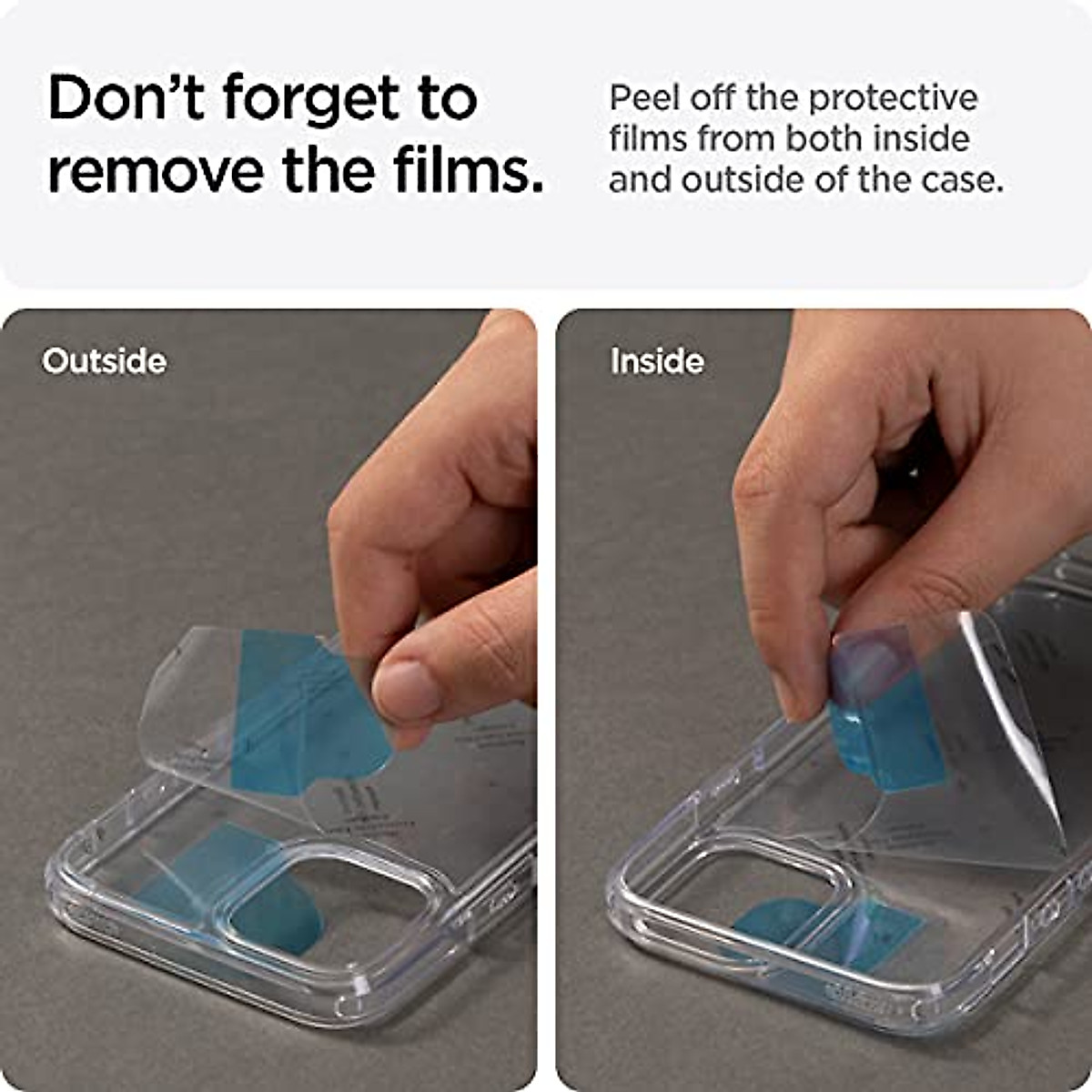 Spigen Ultra Hybrid S [Anti-Yellowing Technology] Designed for iPhone 13 Case (2021) - Crystal Clear