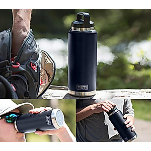 YETI Rambler 36 oz Vacuum Insulated Stainless Steel Bottle with TripleHaul Cap, Navy