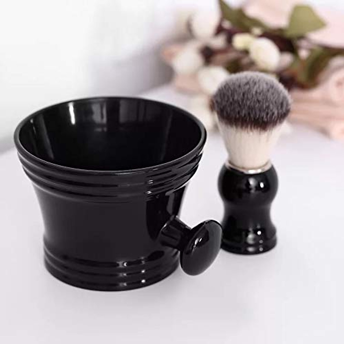 Vkzylife Traditional Beard Shaving Tools Set - Best Mug Bowl Made of ABS and Shaving Brush Wet Shaving Kit