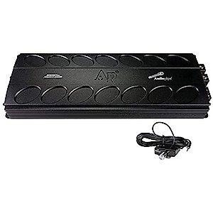 AudioPipe APMN-4200D 4 Channel 3000 Watt Max Power MOSFET Class D Car Audio Stereo Amplifier with Inline Fuse and Bass Knob, Black