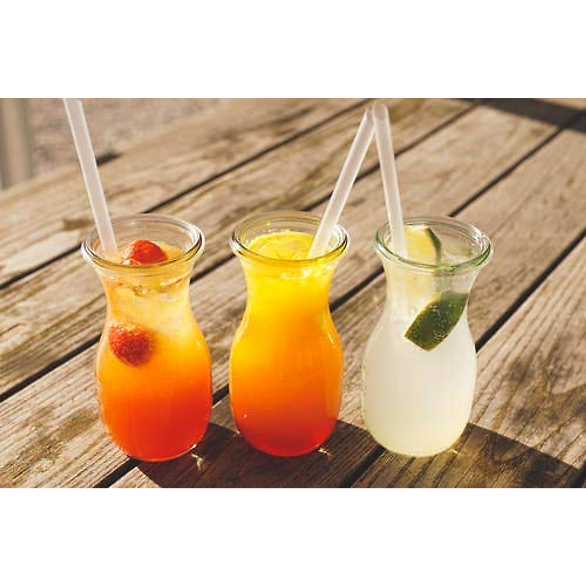 S & L Straw Company - Colored Plastic Drinking Straws - Disposable Kid Friendly, Colorful Party Fun Straws (Clear, 250)