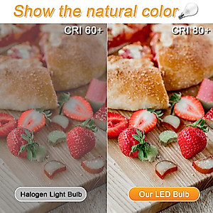 Marxlait 4 Pack E12 Ceiling Fan Light Bulbs, 60W Equivalent, Warm White 2700K, Small Base LED Candelabra Light Bulb, Bright A15 LED Bulb, 120V, Non-dimmable