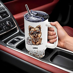 Personalized Dog Tumber with Chow Chow Dog’s Name – Custom Cup for Dog Moms, Ideal Gift for Mother's Day, Gifts For Pet Lovers 5Ckiwg