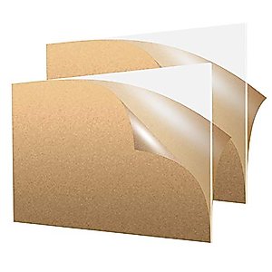 STYLEZONE Acrylic Plexiglass Plastic Sheet 6x12 Inches (2 Piece),1/8 Inch Thick Clear Cast Plastic Perspex Plate Panel for DIY Display Projects Craft
