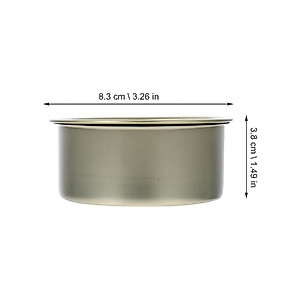 Luxshiny 12pcs Cali Self-seal Tin Can with Lid Press-in Food Container Can Refillable Round Empty Salve Tins Tuna Can for Fish Candies Meat Pet Food 8.3X8.3X3.8CM