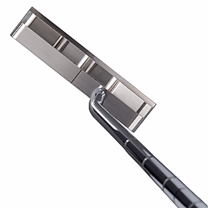 Bell H-360 Half-Offset CNC Milled Standard Blade Golf Putter + Winn Dri-Tac Dark Gray Midsize Grip (Left, 38)