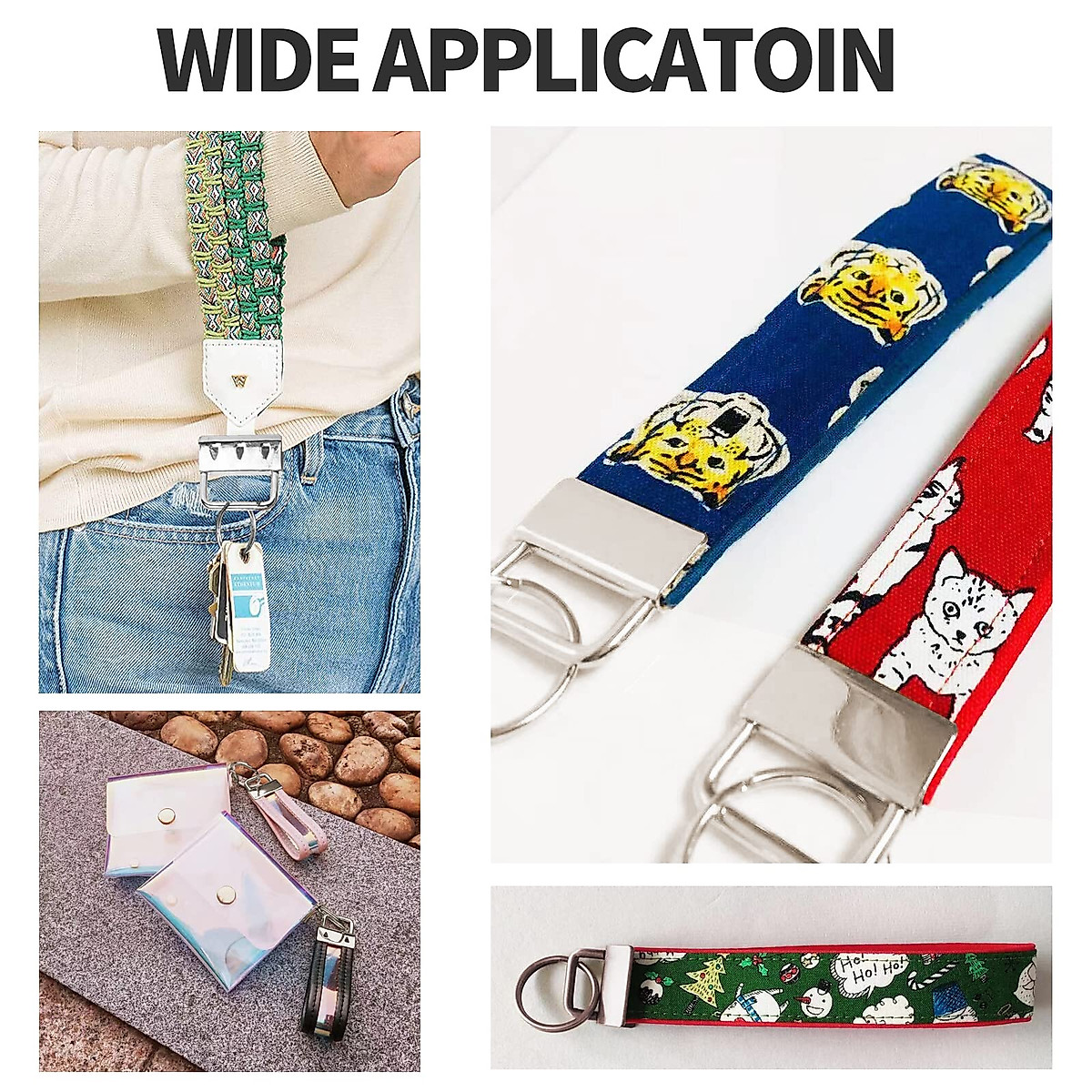 51 Sets Key Fob Hardware with Key Fob Pliers Tool, Glass Running Pliers Attach Rubber Tips for Key Fob Hardware Install and Stained Glass Work, red