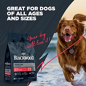 Blackwood Grain Free Dry Dog Food, Salmon & Field Pea Recipe, 4.5 Pound Bag for All Life Stages, Slow Cooked with Vitamins & Minerals for a Balanced Diet