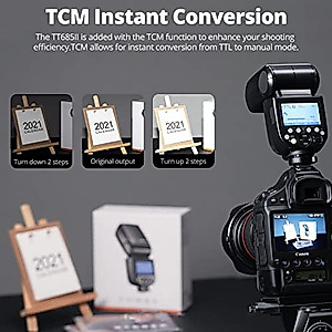 Godox TT685IIS 1/8000s HSS GN Speedlite Flash TTL TCM efficient Conversion Function Built-in Godox 2,4G X System Receiver(TT685IIS for Sony)