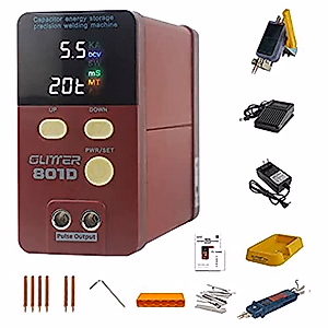 ALSUP Battery Pack Spot Welder 801D Pulse Spot Welder Precision Battery Welder 12KW Capacitor Energy Storage Spot Welder 18650 14500 Lithium Battery Pack Construction