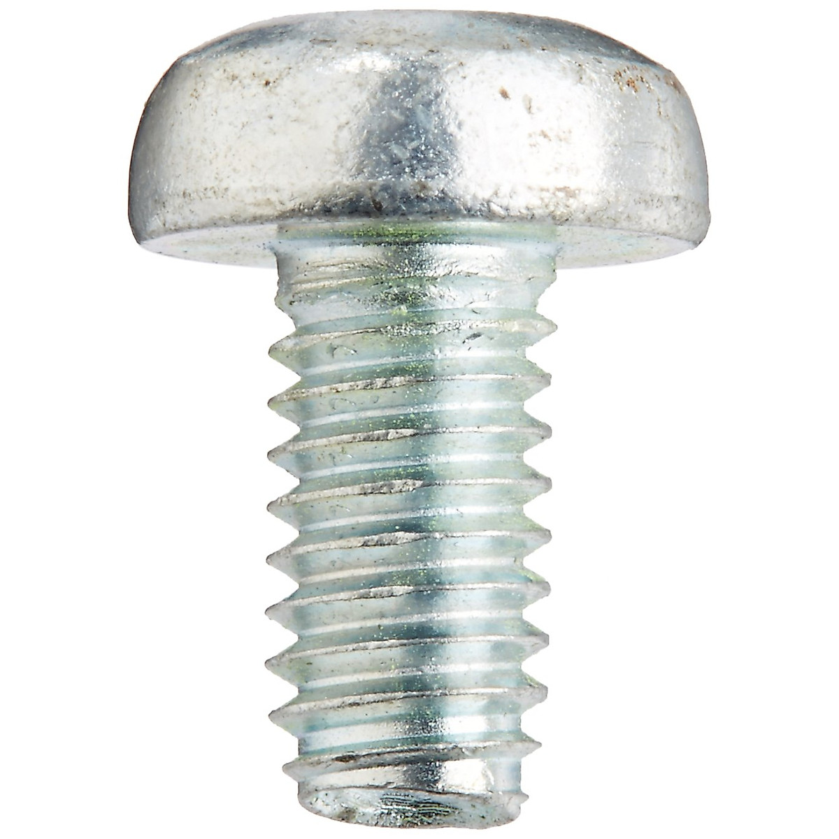 Small Parts M48D7500T Steel Thread Rolling Screw for Metal, Zinc Plated, Pan Head, Star Drive, Metric, M4-0.7 Thread Size, 8 mm Length (Pack of 100)