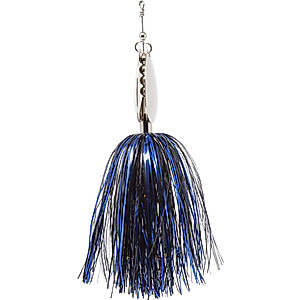 Tooth Shield Tackle Chubby Musky Bucktail (Back The Blue) Law Enforcement Edition Muskie Pike Double 8 Inline Spinner Musky Lures Baits Tackle