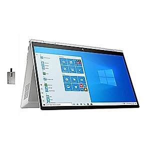 2022 HP Envy X360 2-in-1 15.6" FHD Touchscreen Laptop Computer, Intel Core i7-1165G7, 32GB RAM, 2TB PCIe SSD, Backlit Keyboard, Iris Xe Graphics, B&O Audio, Windows 11, Silver, 32GB USB Card