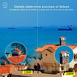 SJCAM SJ6Pro 4K60fps 24MP Dual Screen Action Camera with WiFi, 6-aixs Image Stabilization,170° FOV 8X Zoom, Underwater 40m Waterproof Camera Support External MIC, 2 * 1000mAh/64G Card/Ride Kits