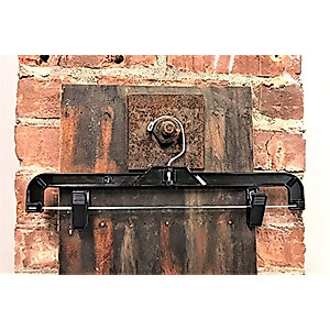 NAHANCO 8600PC 14" Shiny Black Plastic Hanger, Heavy Weight Skirt Slack Hanger with Black Plastic Clips (Pack of 100), Black Clips & Chrome Hook