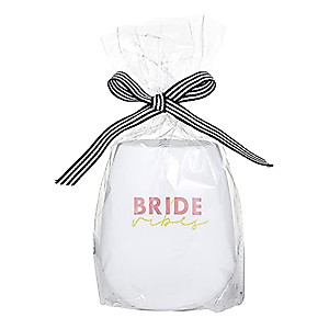 Santa Barbara Design Studio Wedding Collection Silicone Wine Glass, 12-Ounce, Bride Vibes