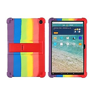 MOOPW Case for Amazon Fire max 11 - Soft Silicone Shockproof Stand Rubber Shell Protective Cover for Amazon Fire max 11 inch Tablet 2023