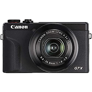 Canon PowerShot G7 X Mark III Digital Camera (Black) Pro Bundle + Camera Bag + Sandisk 128GB Memory Card + Flex Tripod + SD Card Reader + Cleaning Kit (Renewed)