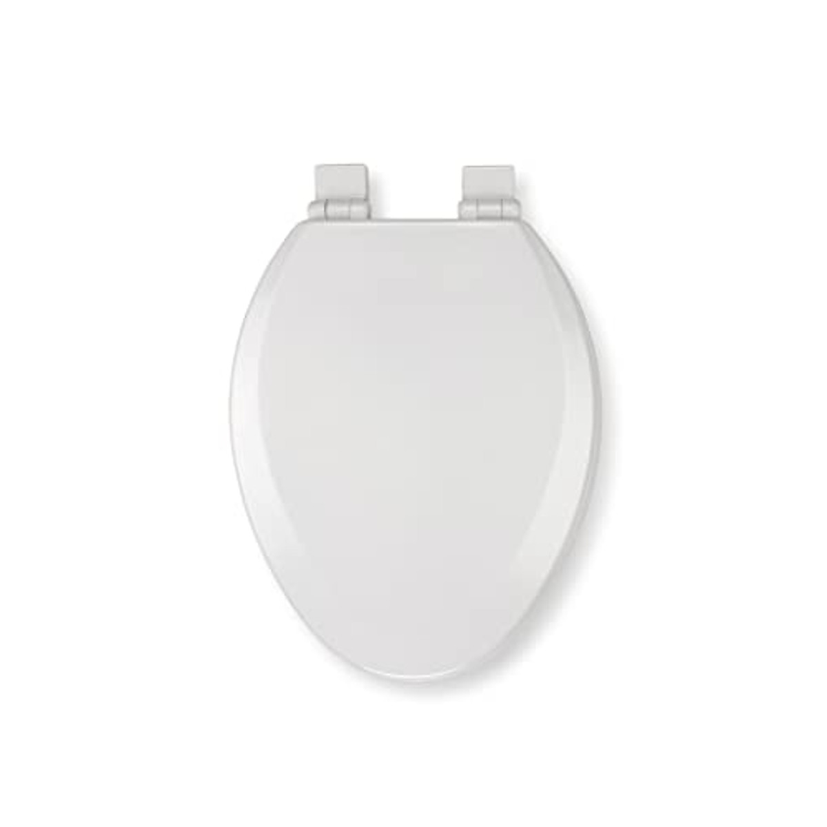 Croydex WL800722AZH Stick Tight No More Movement Sticky Grip Pad Technology Elongated, Soft Close and Quick Release, White, Molded Wood Toilet Seat