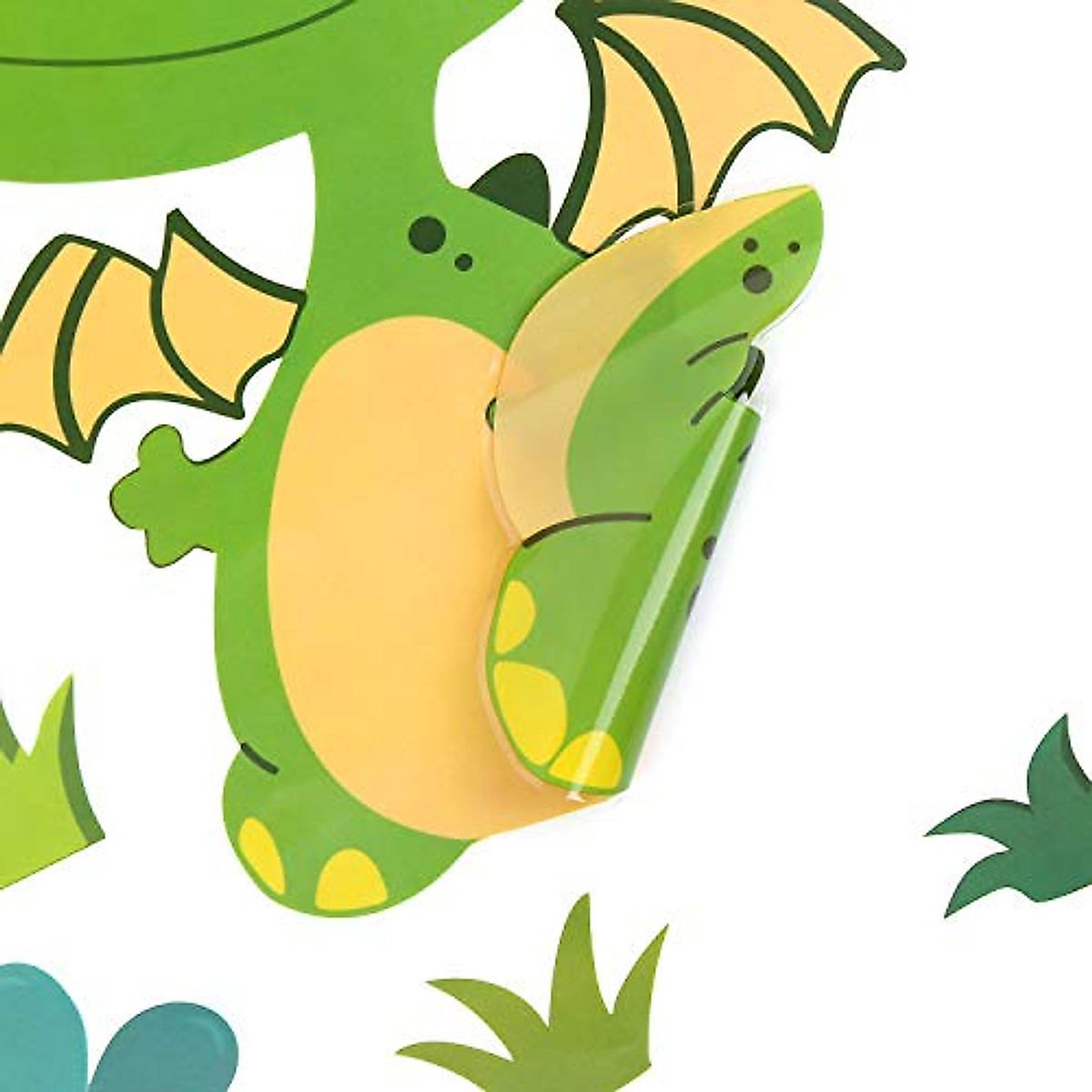 CCINEE 85 PCS Dinosaur Window Cling Decals for Kids,Assorted Cute Dinosaur Foot Print Eggs Window Sticker Decorations for Kids Toddlers