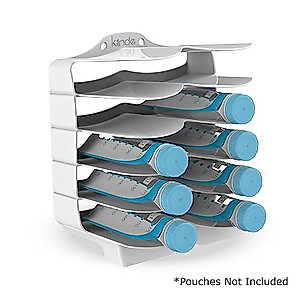 Kiinde Keeper Twist Pouch and Foodii System Breast Milk Bag & Baby Food Pouch Organizer, Refrigerator and Freezer Storage, Eliminates Lost, Damaged, or Spoiled Milk or Baby Food (Pouches Not Included)