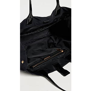 Tory Burch Women's Ella Patent Tote, Black, One Size