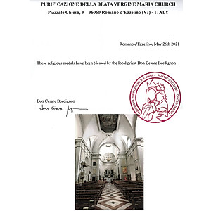 18mm Sterling Silver St Lazarus Medal Necklace for Men and Women 3/4 inch Round Nickel Free Italy 18 inch Chain BX_15