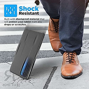 Rome Tech Belt Clip Holster Case for Motorola Edge 2021 / Verizon Moto Edge 5G UW - Slim Shell Holster Combo - Rugged Phone Cover with Kickstand Compatible with Motorola Edge 5G UW - Black