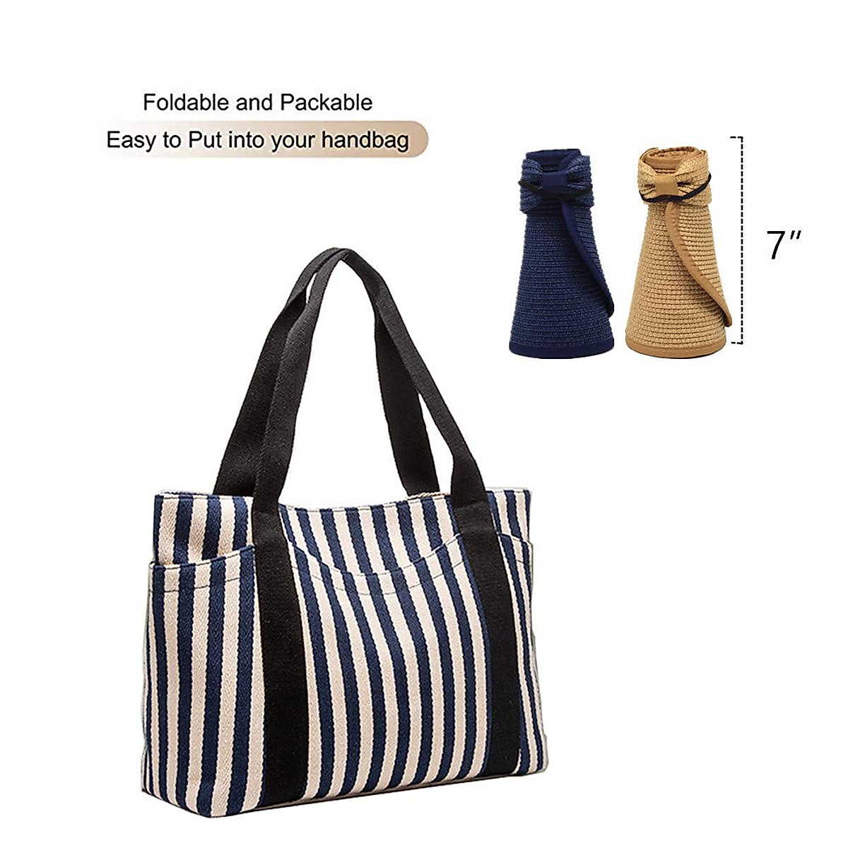 Sun Visor Hats Summer Wide Brim Straw Hat Clip on Beach Adjustable Large Brim Cap Golf Hat for Women…