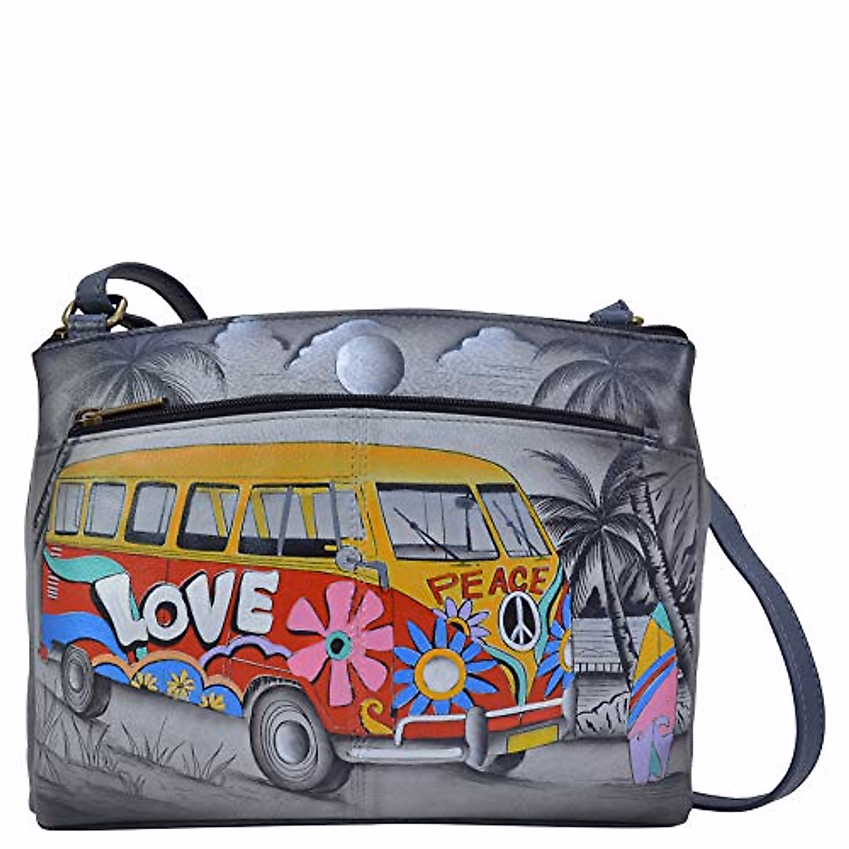 Anna by Anuschka womens 8265-hcm Cross Body Organizer, Happy Camper, One Size US