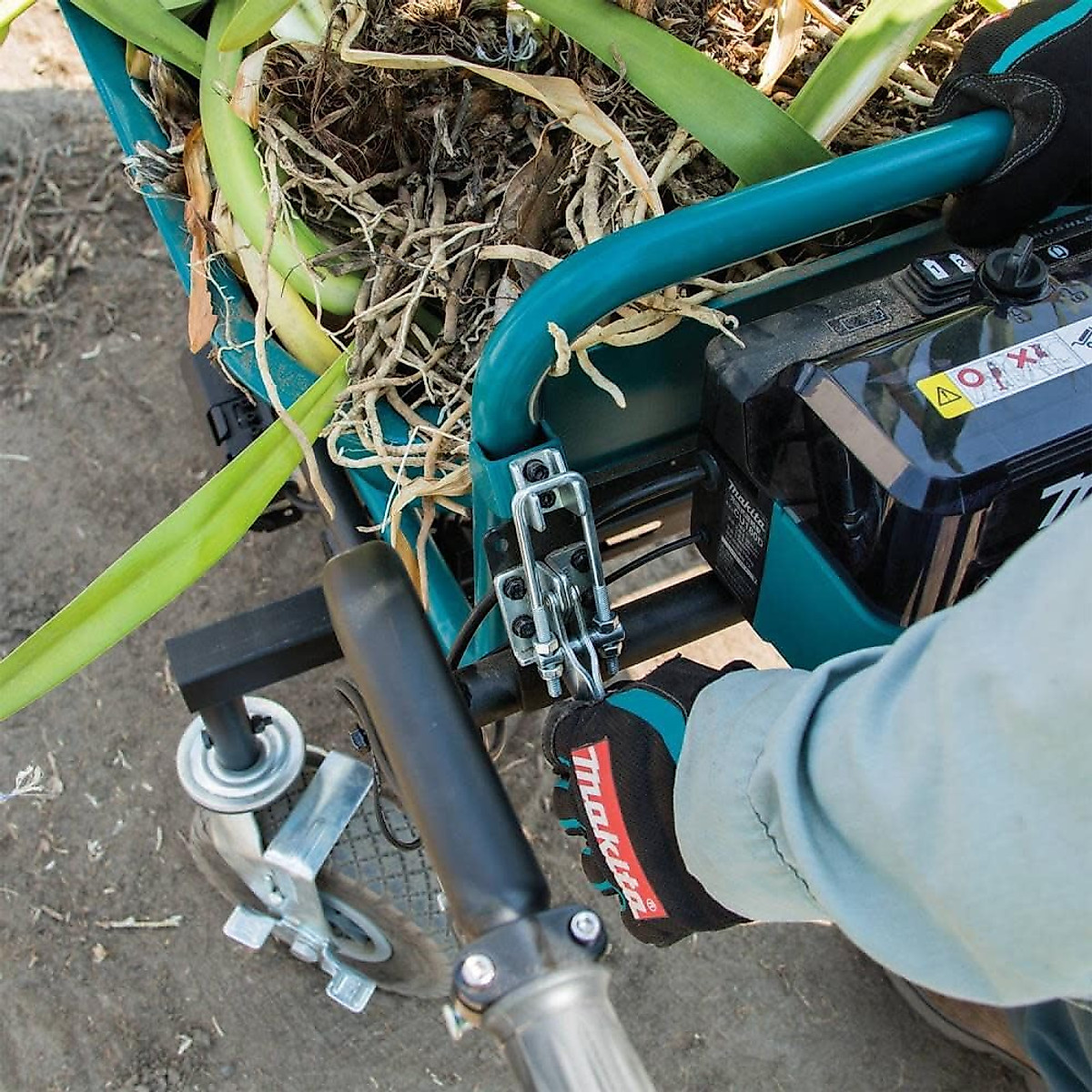 Makita XUC01X2 36V (18V X2) LXT® Brushless Power-Assisted Flat Dolly, Tool Only