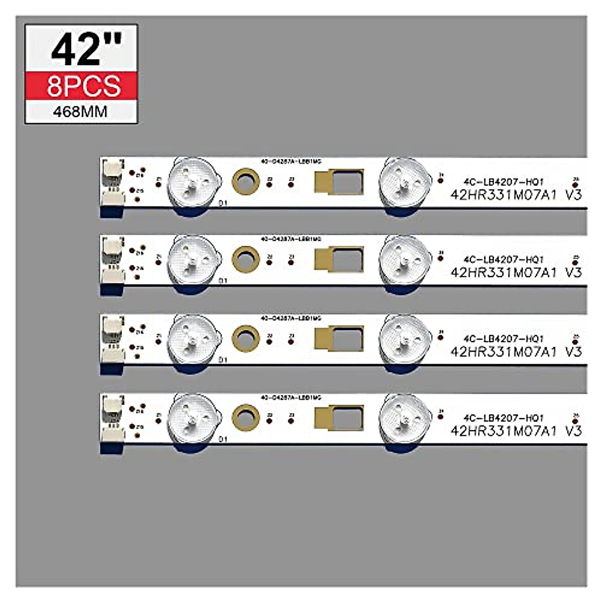 CEVIZ L42F1600E 40-D4287A-LBA2 Fit for LIG 42HR331M07A1 4C-LB4207-YH6/HQ1 466MM 3V 42 Inch Use Aluminium LCD TV Backlight Bar