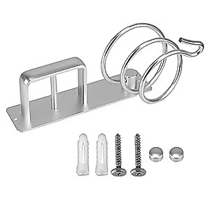 MNTT Stand Storage Rack,Home Curling Iron Organizer Space Saving Aluminium Alloy Hair Straightener Shelf Hair Dryer Holder Styling Tools(Silver)