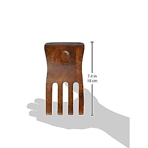 Lipper International Cherry Finished Salad Hands, 3.75" x 6.75" x 1.88", One Pair