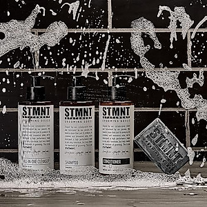 STMNT Grooming Goods Conditioner, 9.3 oz,Softens Hair,Restores Shine,Moisturizing Formula,Activated Charcoal & Menthol,All Hair Types