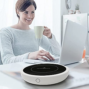 Coffee Mug Warmer, Electric Beverage Warmers for Office Home Desk Use, Smart Cup Warmer Thermostat Coaster for Hot Coffee Tea Espresso Milk